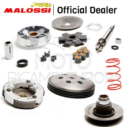 GRUPPO TRASMISSIONE MALOSSI COMPLETO KIT OVER RANGE PER PIAGGIO SI 50 ...