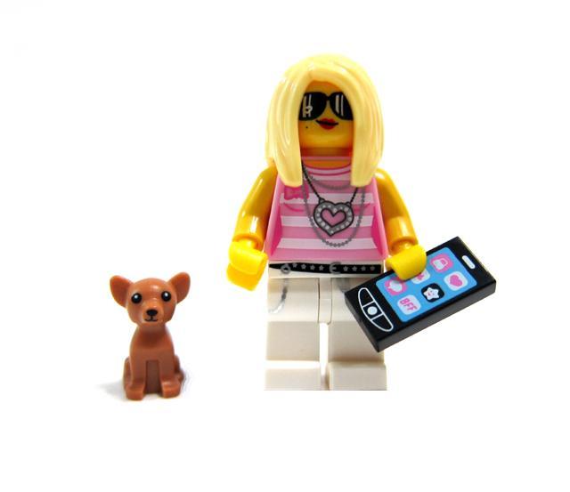 Sealed Series 10 Lego Trendsetter Paris Hilton Chihuahua Dog Minifigure ...
