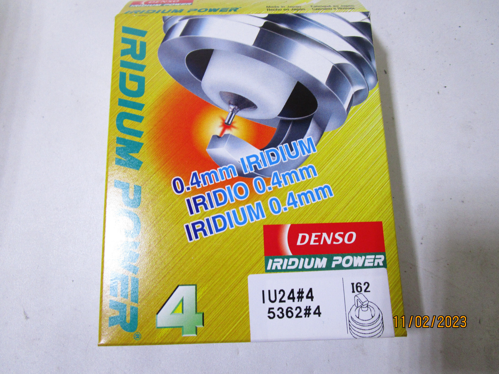 4 Spark Plugs Iridium Power DENSO IU24 5362 (4 pack) | eBay