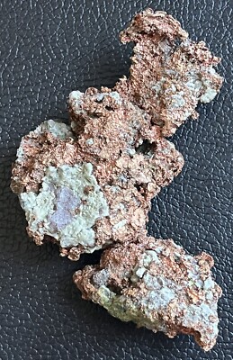 8cm Solid Copper Specimen w Natural Quartz & Green Basalt - Keweenaw ...