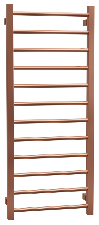 Rose Gold Towel Rail Ladder Bathroom Straight Warmer Two Sizes 500mm x ...