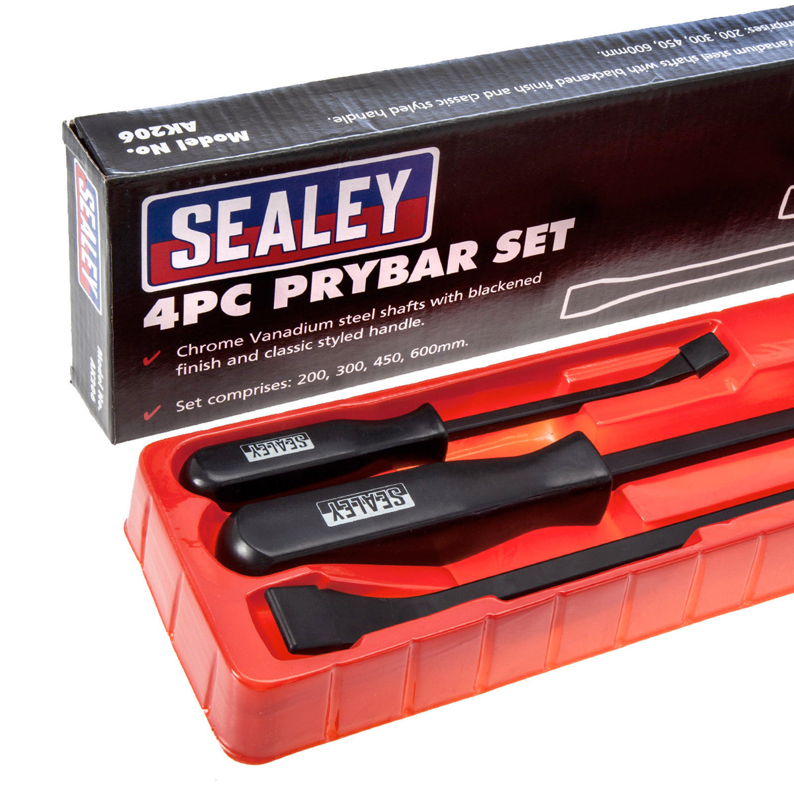 Sealey AK206 4 Piece Screwdriver Handle Pry Lever Bar Set | eBay UK