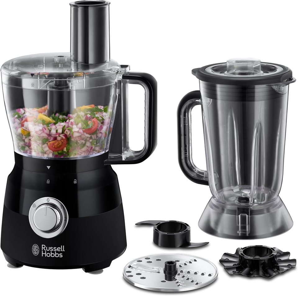 Food Processor with Attachments Dishwasher Safe 2 Speed Settings Matte ...