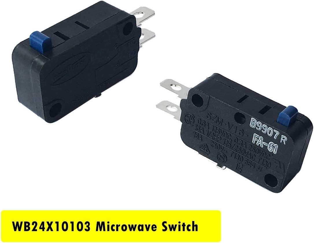 Essential GE Microwave Door Switch Replacement Kit - Includes 3 Parts ...