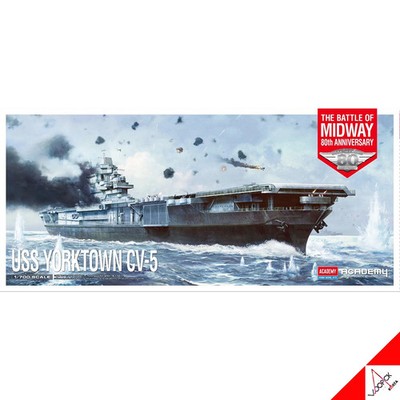 ACADEMY 1/700 USS YORKTOWN CV-5 Midway 80th Anniversary Model Kit 14229 ...