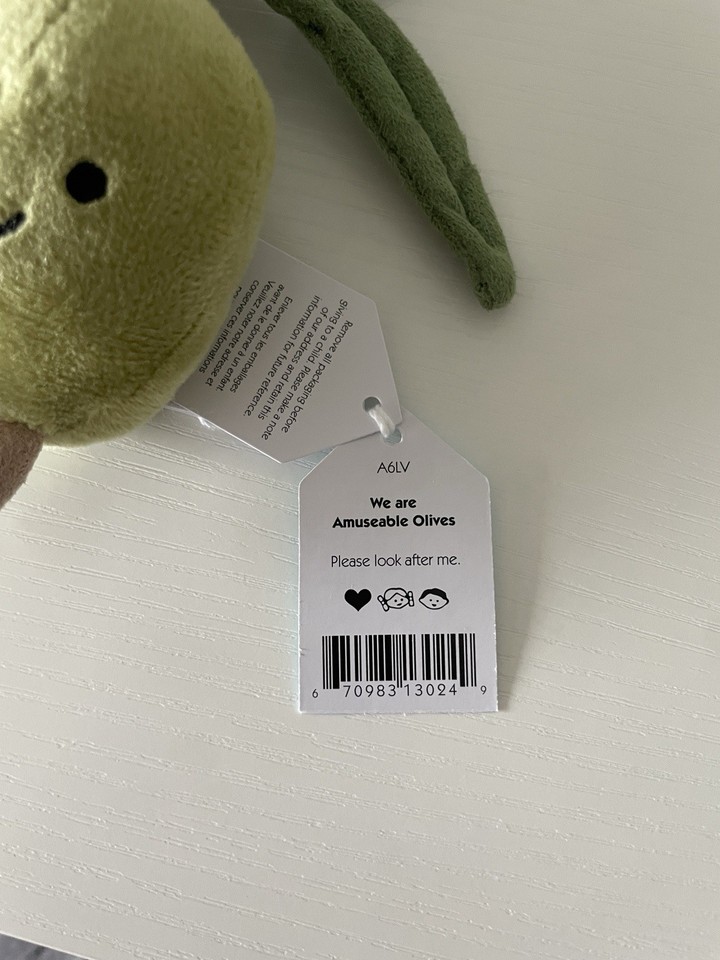 Jellycat Authentic Amuseables Olives Pair of Olives Food Plush Toy NWT ...