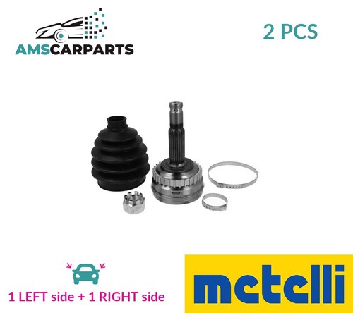 DRIVESHAFT CV JOINT KIT PAIR WHEEL SIDE 15-1118 METELLI 2PCS NEW OE ...