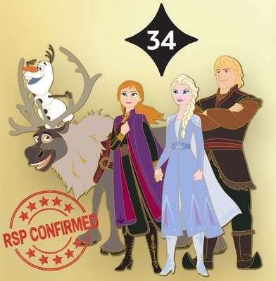 2025 Disney D23 WDI MOG Squad Goals Frozen Anna Elsa Pin LE 400 Pin In ...
