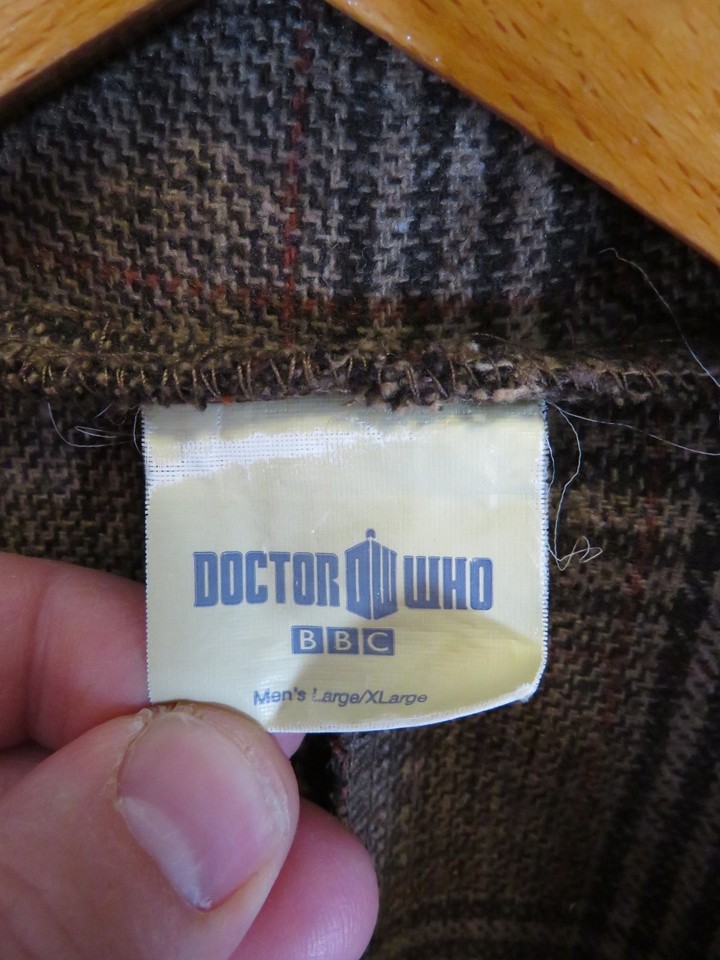 Doctor Who BBC Men L/XL Brown Plaid Blazer Costume (11th- Matt Smith ...