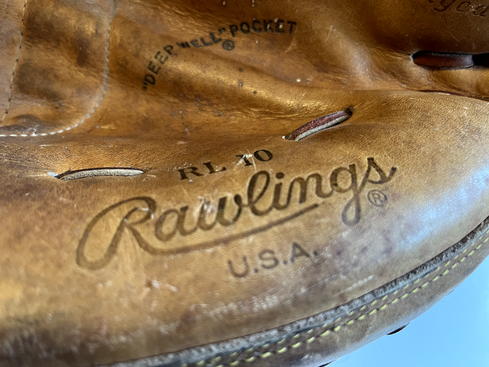 Vintage Johnny Bench Rawlings RL 10 Catchers Mitt Glove Fastback Pro ...