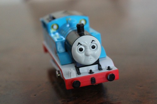 THOMAS TRACKMASTER MOTORISED ENGINE - THOMAS Angry Upset Face *RARE ...