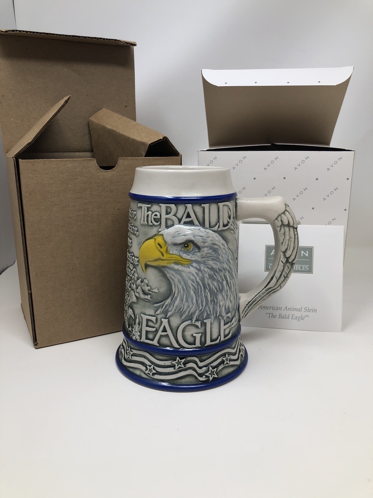 Vintage 2000 Avon The Bald Eagle American Animal Stein By Tom O'Brien ...