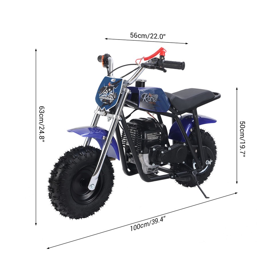 Mini Dirt Bike 40CC 4-Stroke Gas Bike Off-Rode Motor Bike 20MPH For Kid ...