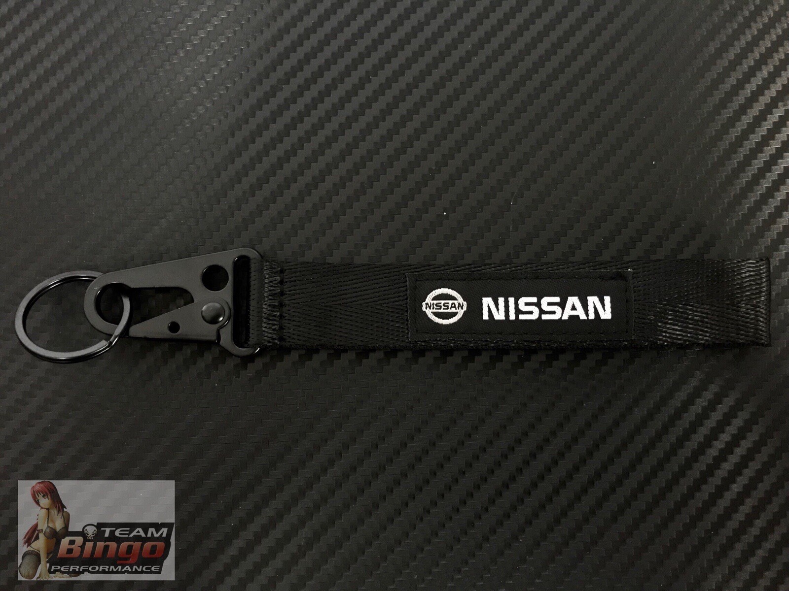 Suits Nissan Jet Tag Nylon Strap Car Keyring Keychain Metal Quick ...