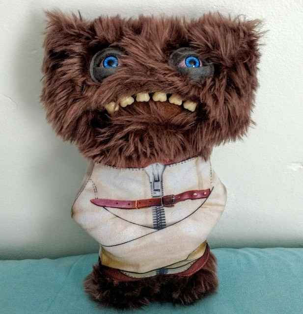 Fuggler Funny Ugly Monster RARE Bloodshot Eyes Brown Fur Gnawing Terror ...