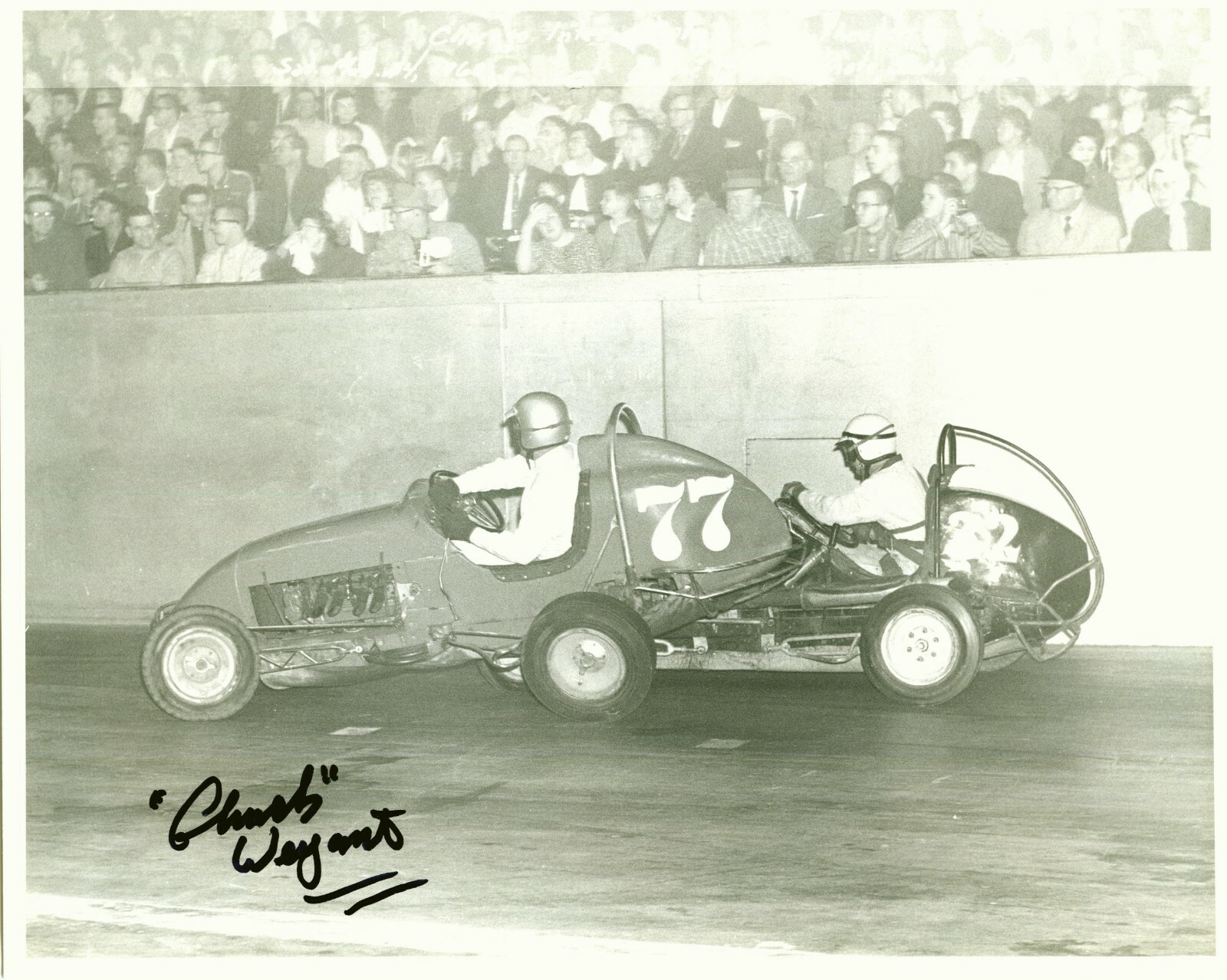 CHUCK WEYANT INDY 500 WRECK 1962 AUTOGRAPHED 8 X 10 PHOTO 18 | eBay