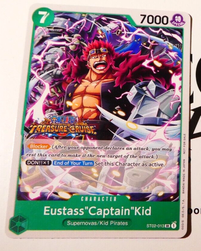One Piece En Card Game Promo Carte Eustass Capitaine Kid ST02-013 SR ...