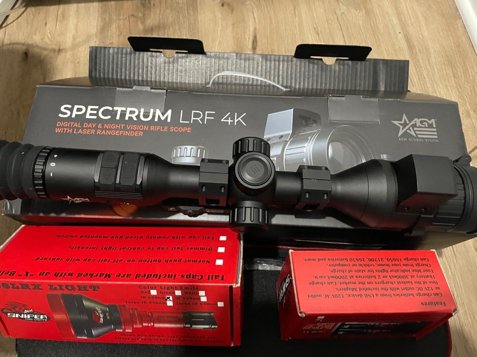 AGM Spectrum LRF 4K Digital Day/Night Vision Rifle Scope SPEC50-4K | eBay