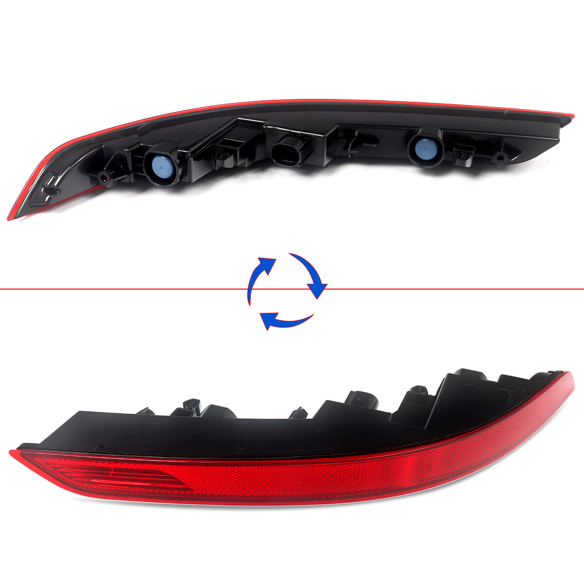 95863110510 Pair Rear Bumper Fog Reflector Light For Porsche Cayenne 15 ...