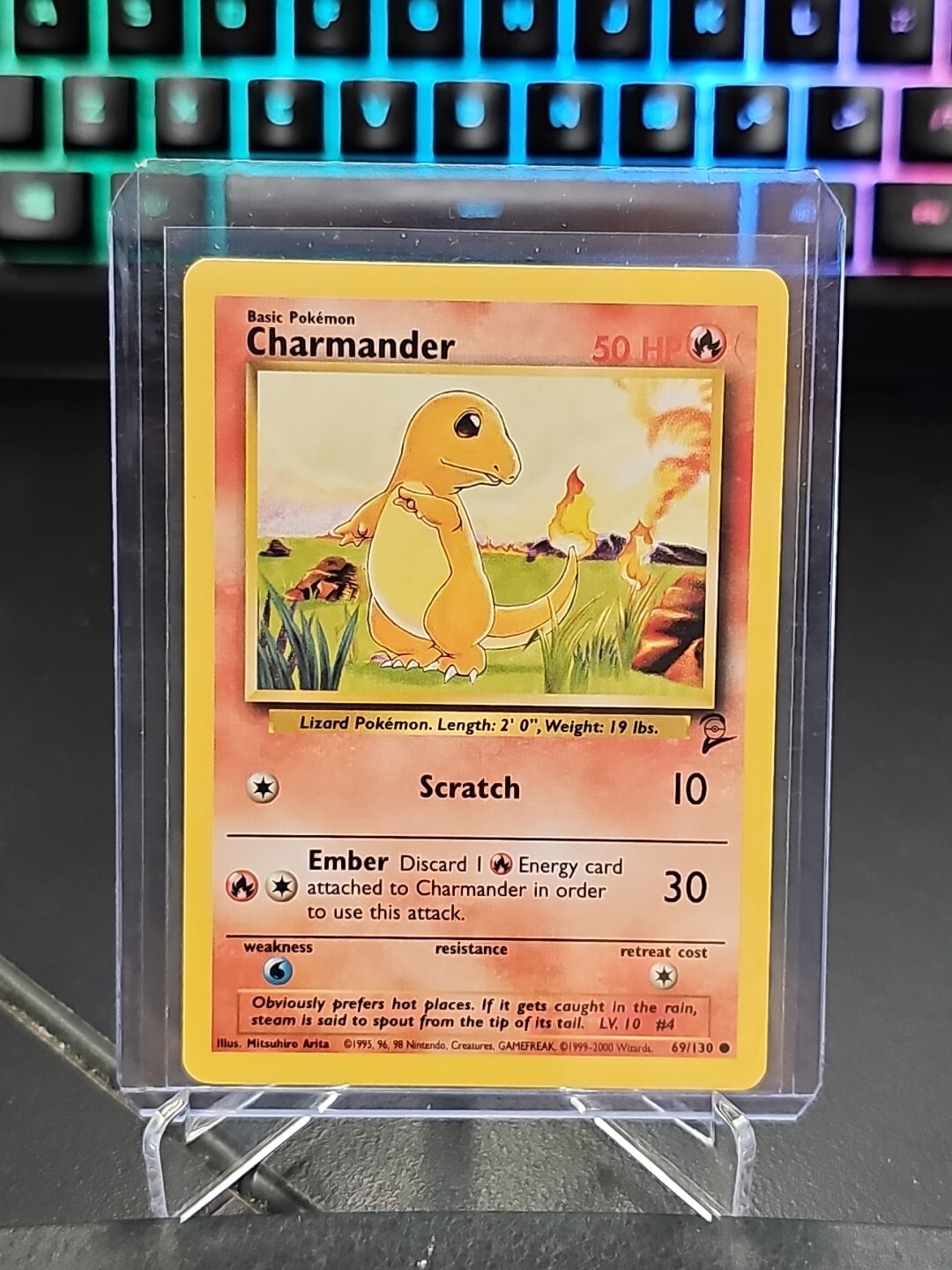 Pokémon Card Charmander Base Set 2 Common 69/130 MP | eBay