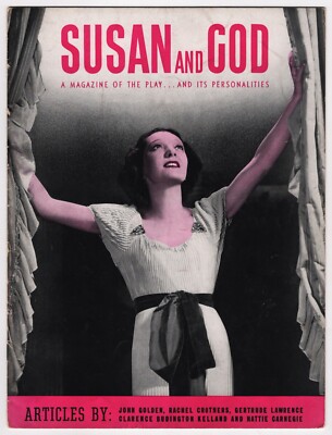 Gertrude Lawrence "SUSAN and GOD" Rachel Crothers / Rare 1938 Souvenir ...
