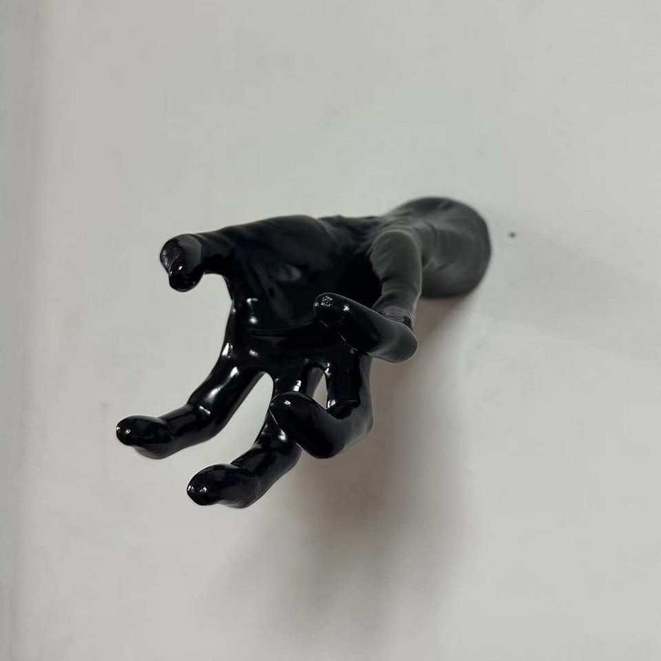 Demon Hand Statue Halloween Wall Mounted Spooky Devil Hand Ornament ...