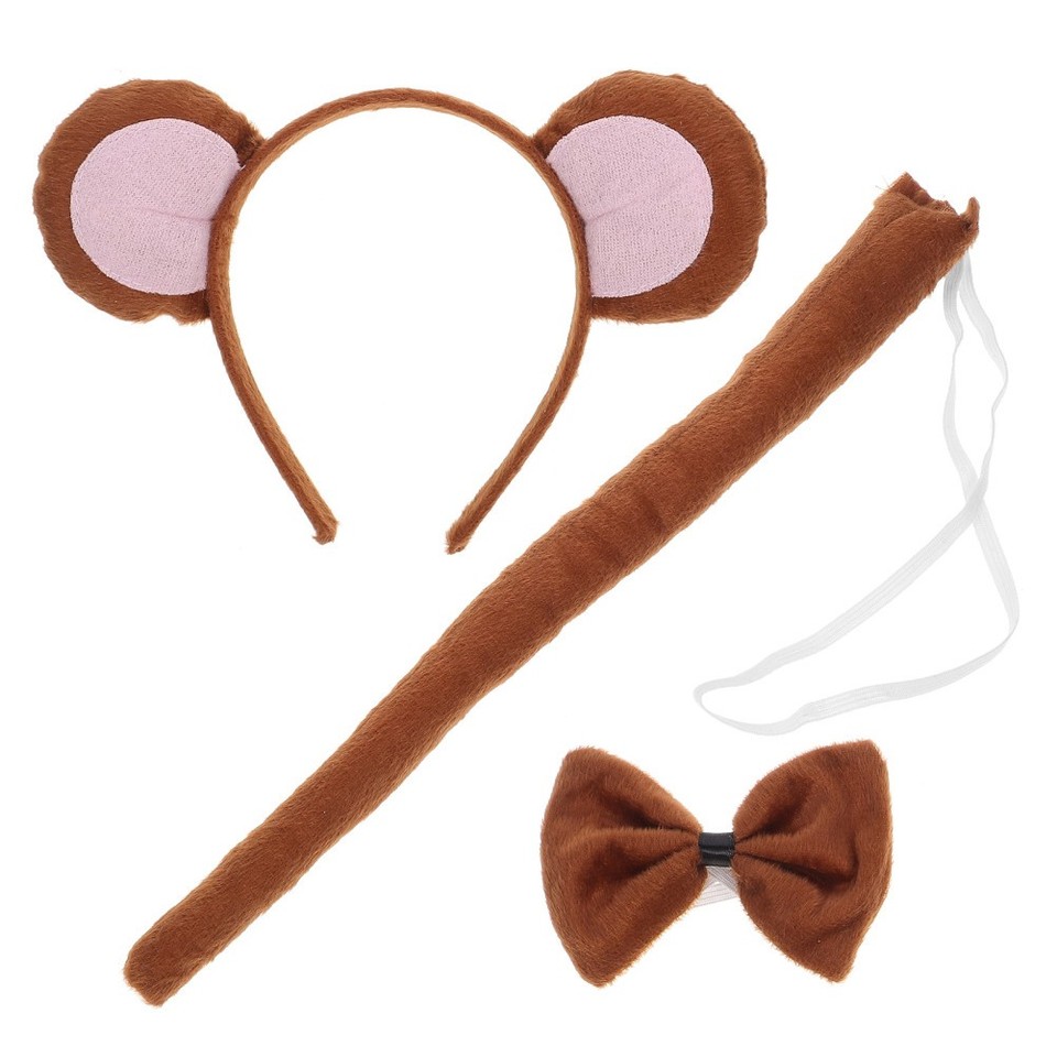 Monkey Headdress Set Baby Child Costume Accessories Animal Tails | eBay ...