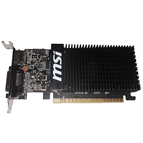 MSI GF GT710 1GB DVI HDMI PASSIV LOW PROFILE PCIe GRAFIKKARTE #5796 | eBay