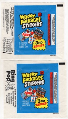 Lot of 20+ WACKY PACKAGES 1980 3rd Series TOPPS Wax Pack WRAPPERS Card ...