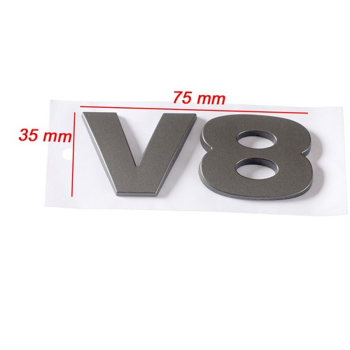Rear Tail Gate V8 Letter Nameplate Sticker Dark Gray | eBay