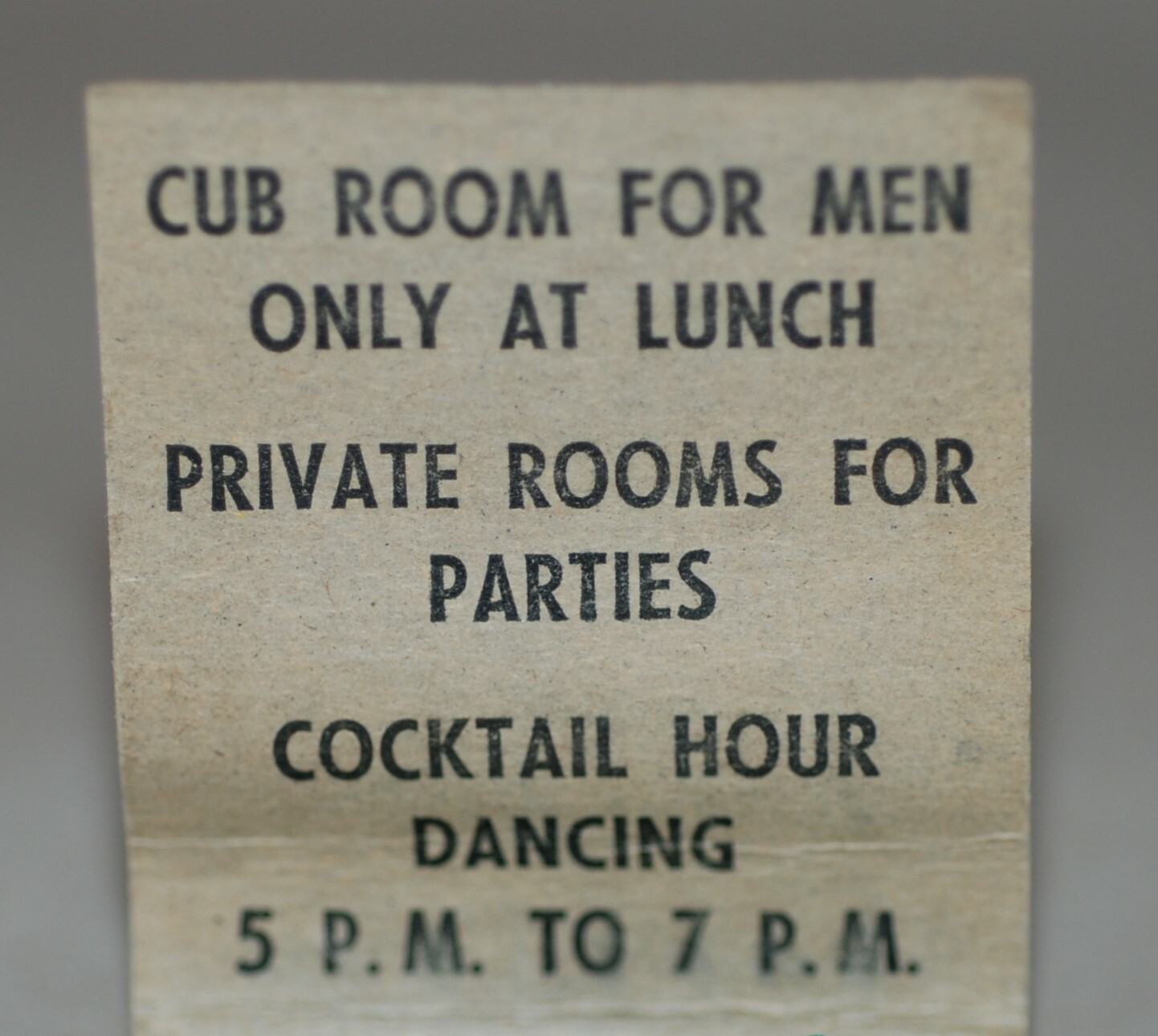 VINTAGE NIGHTCLUB MEMORABILIA STORK CLUB POCKET-SIZE MATCHBOOK | eBay