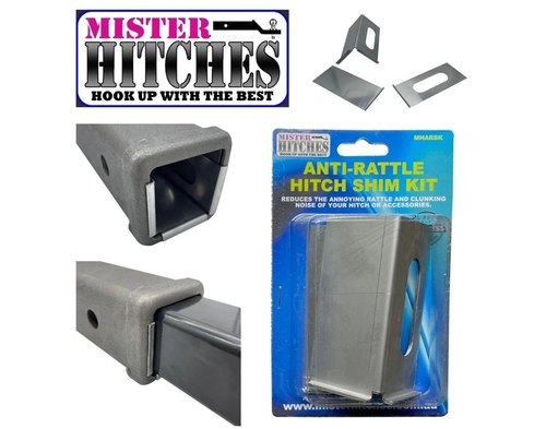 Anti Rattle Hitch Shim Kit Mister Hitches 3PC Ball Mount Tow Bar ...