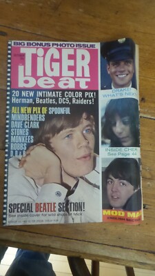 October 1966 TIGER BEAT Teen Magazine, Monkees, Cher, Beatles | eBay