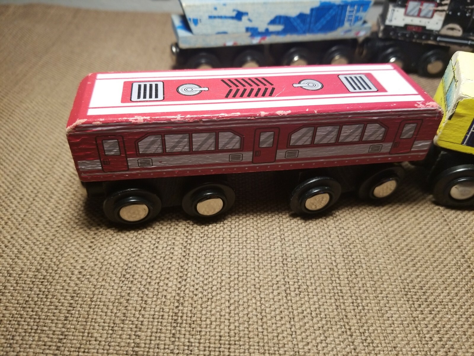 Wood Train Engine Maison Battat Black 0942 And 8529 | eBay