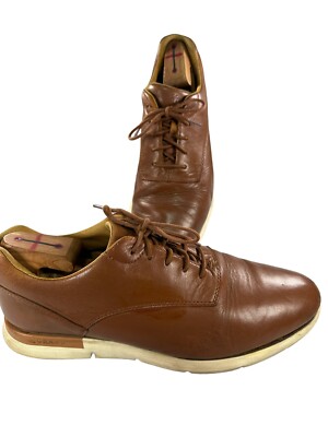 Cole Haan Mens Grand OS Size 12 M Brown Leather Oxfords Comfort Shoes ...