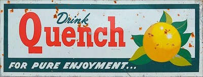 Quench Soda Rustic Advertising Metal Sign | eBay