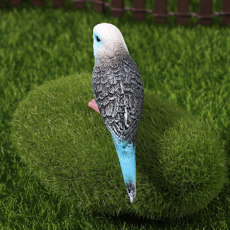 Simulation Parakeet Miniature Landscape Ornament Artificial Bird Model ...