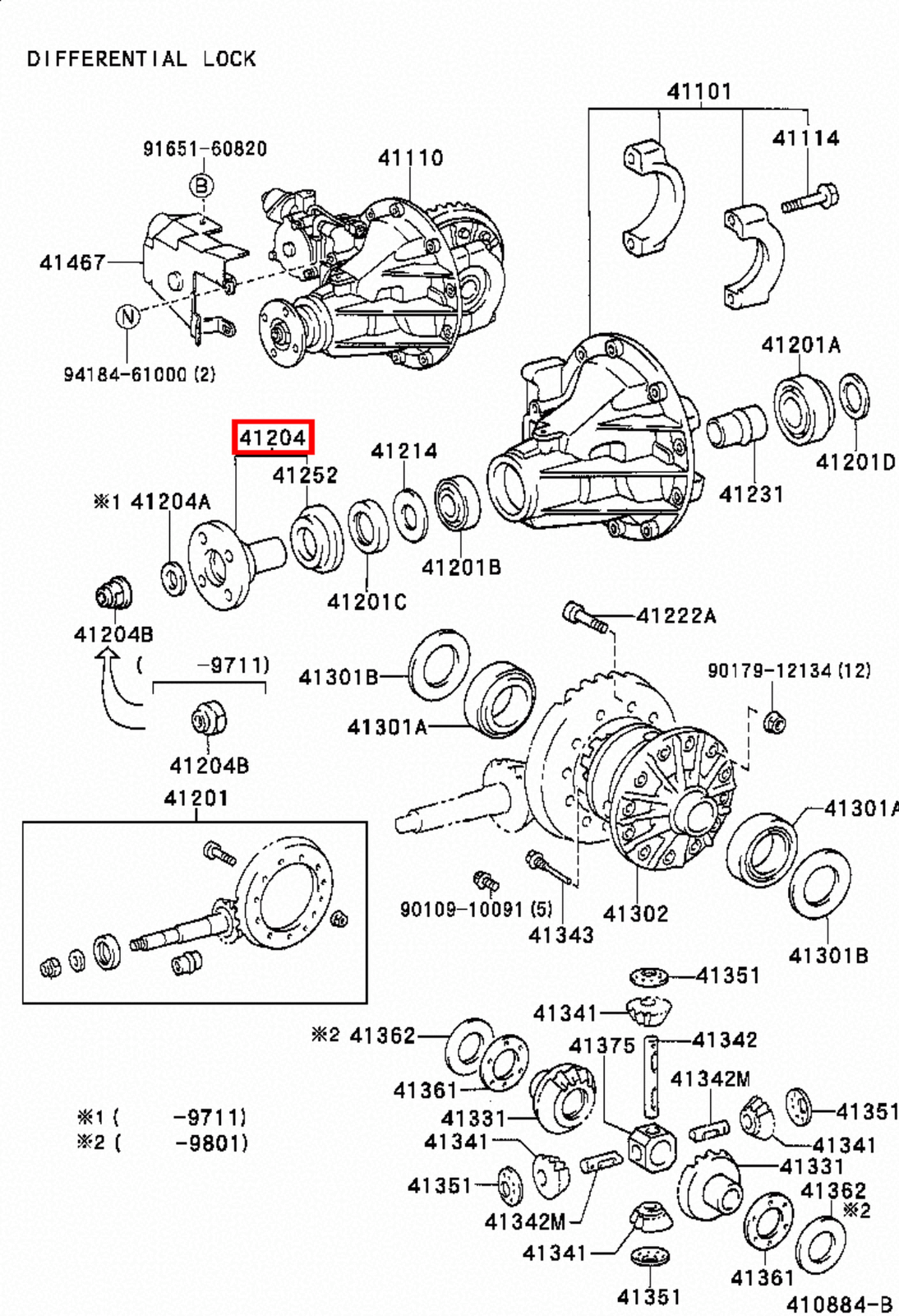 Genuine Toyota LandCruiser HZJ78 HZJ76 HZJ71 HZJ105 Rear Diff Pinion ...