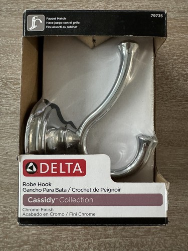 Delta Faucet 79735 Cassidy Double Robe Hook, Polished Chrome for sale ...