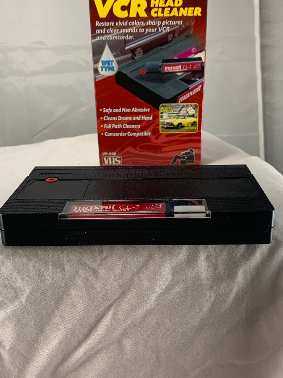 Maxell VP-200 VCR Head Cleaner Wet Type Empty Solution Bottle | eBay