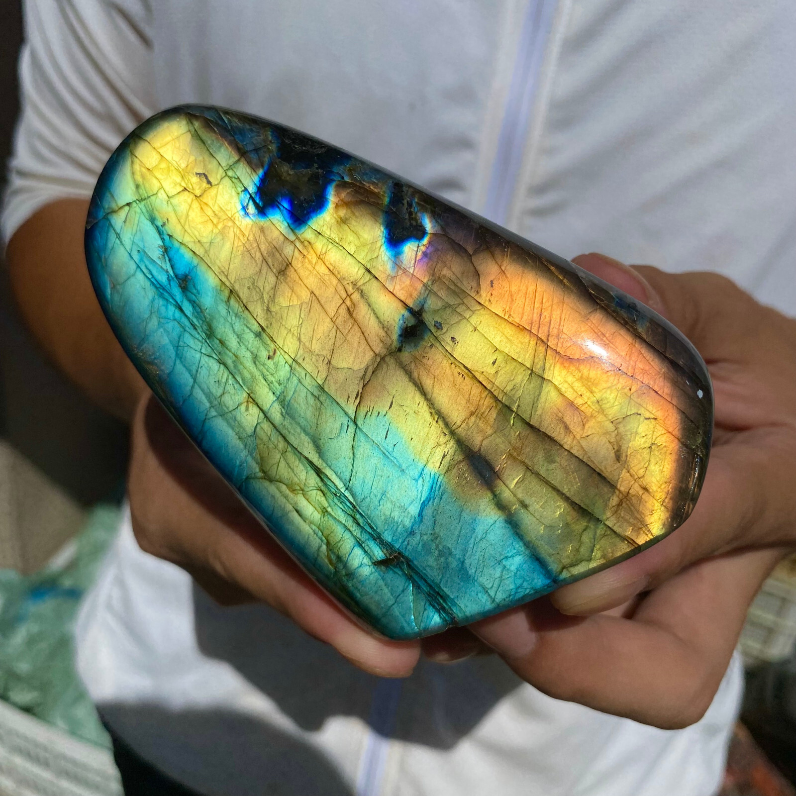 1.5lb Top Labradorite Crystal Stone Natural Rough Mineral Specimen ...