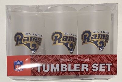NFL St. Louis Rams Rare set of 3 plastic tumblers cups 19 oz. Duck ...