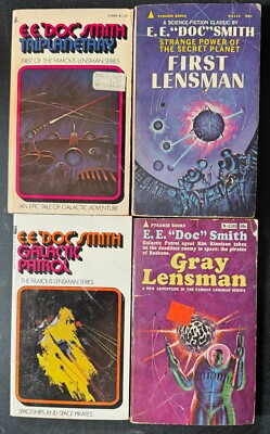 Partial Series Set LENSMAN 1-4 E E 'Doc' Smith Lot Gray Galactic Patrol ...