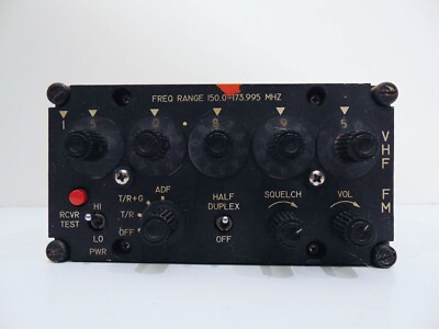 U.S. Military Aircraft Radio Control Head AN/ARC-160, VHF FM, Cockpit ...