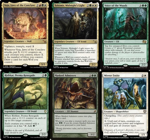 Voja, Jaws of the Conclave - Elves and Wolves - EDH Commander Deck ...