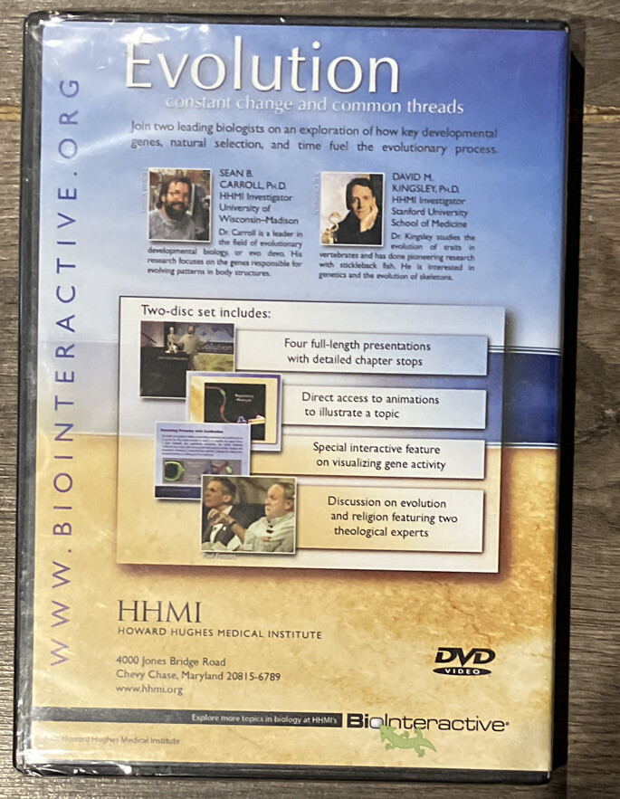 Evolution: Constant Change&Common Threads DVD HowardHughes Medical Institute NEW | eBay