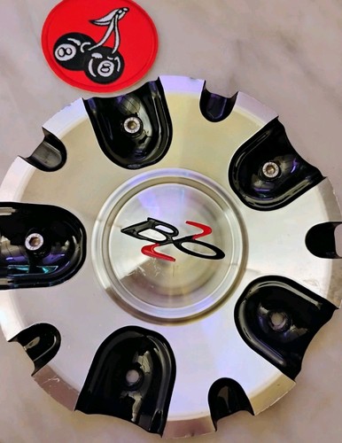 x1 BZO GLOSS BLACK MACHINED Wheels CUSTOM 7-9/16" WHEEL CENTER CAP HUB ...