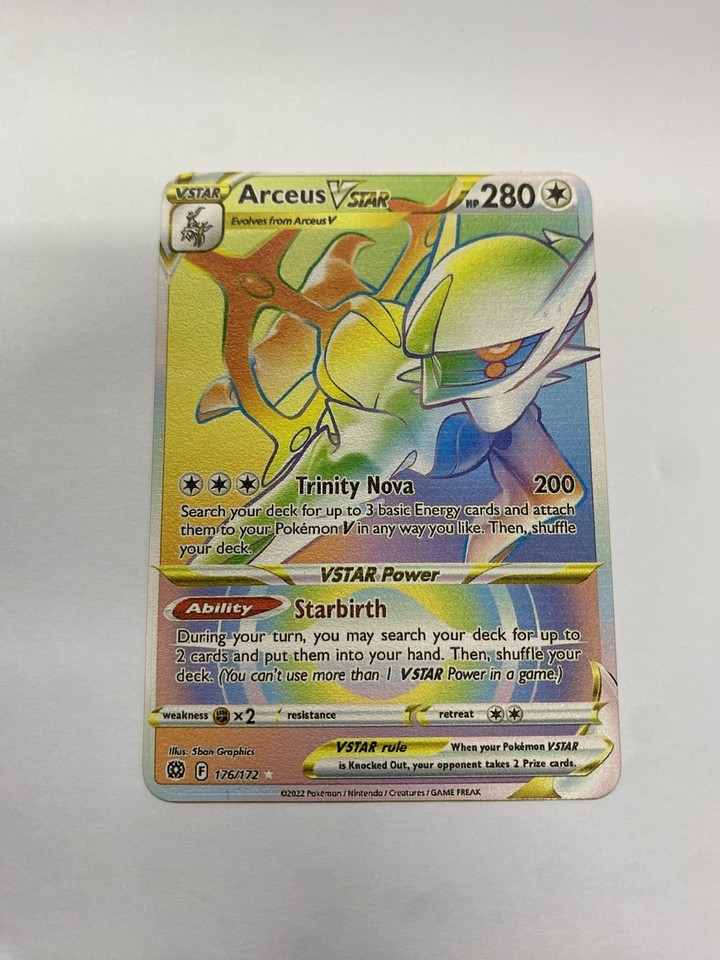 Arceus VSTAR Gold Metal Pokémon Card-Collectible Gift Display！Christmas ...