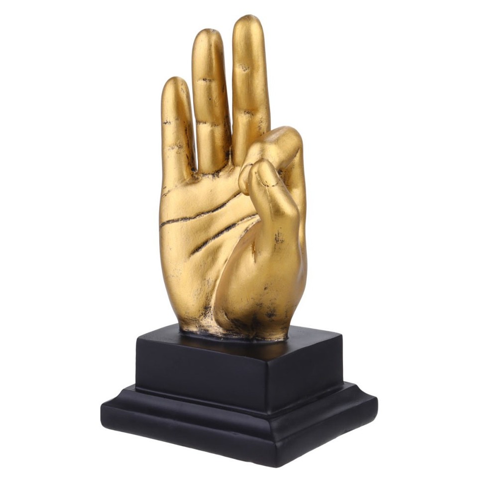Sculpture Success Hand Gesture American Style OK Signal Ornament | eBay ...
