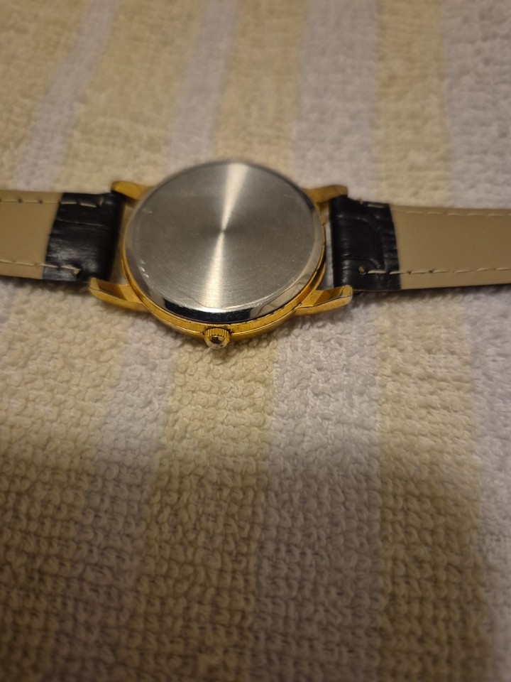 Gold Coloured Black Faced BELLINI Ladies Quartz Watch | eBay UK